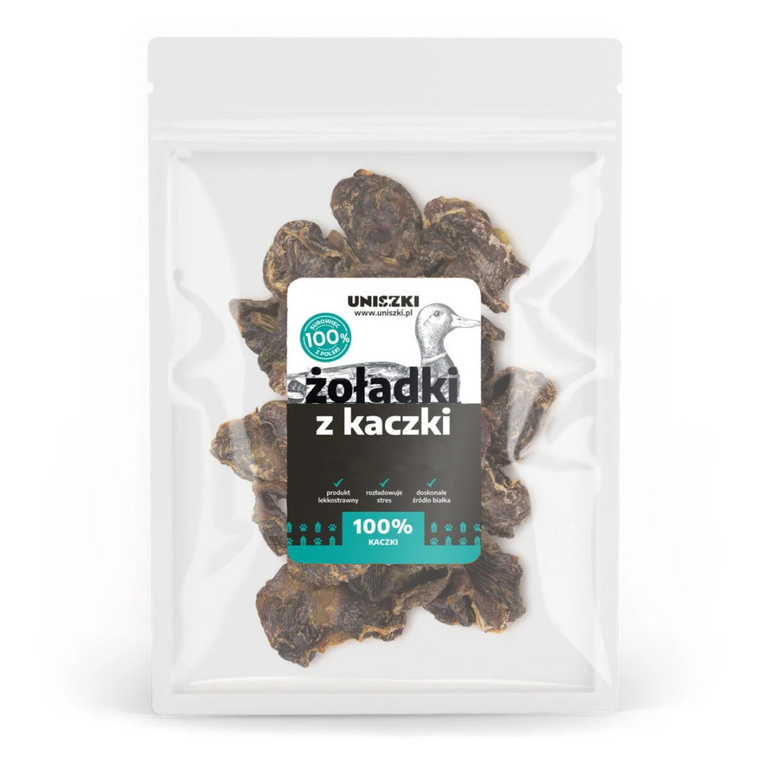 Uniszki - kacze żołądki 150g | sklep psiedobre.pl